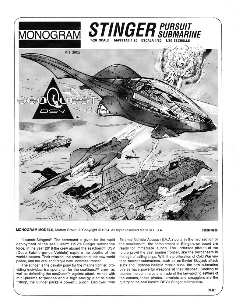 Monogram Kits – The seaQuest DSV VAULT